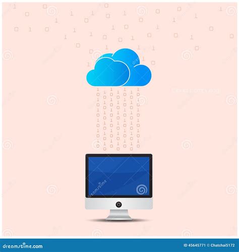 Cloud Technology Computing Background Concept Data Storage Network Sever Internet Technology
