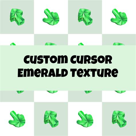 cursor custom cursor emerald texture for chrome cursor space