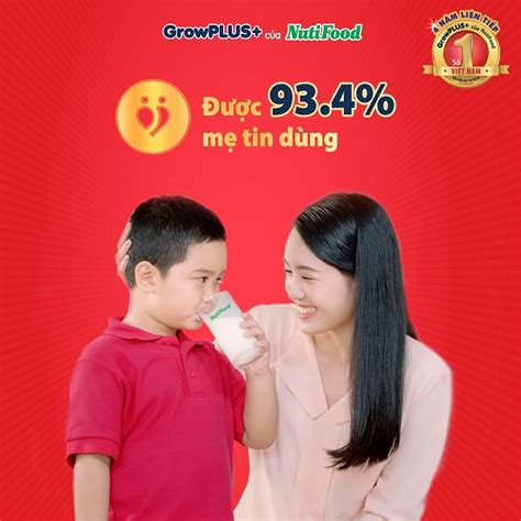 Sữa Bột Pha Sẵn Nuti Grow Plus Màu đỏ Hộp 180ml Suachobeyeuvn