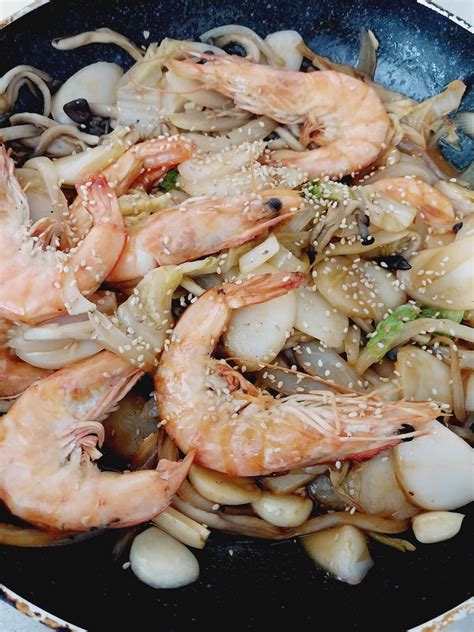 새우 떡볶음
