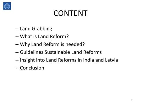 Land Reforms An Overview Pptx