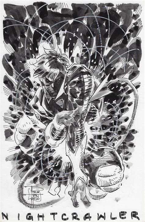 Nightcrawler X Men Original Comic Art For Sale In Tdart Nerd Crawler