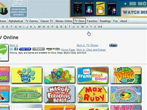 Nick Jr Playtime Website