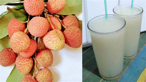 Litchi Drink Recipe লিচুর জুস রেসিপি How To Make Lichu Juice Recipe