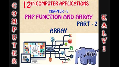 12th ca chapter 5 php function and array part 2 youtube