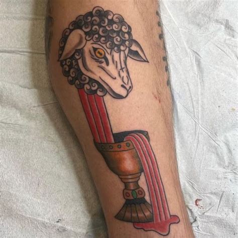 Traditional Lamb Tattoo