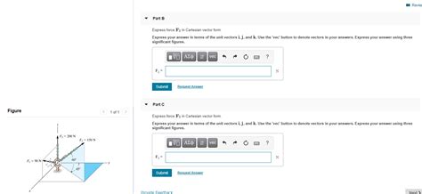 solved revie part b express force f2 in cartesian vector