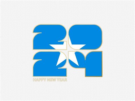 Premium Vector Abstract Numbers 2024 With Flag Of Somalia