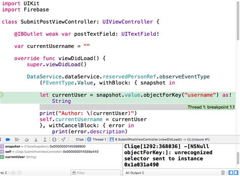 Ios Terminating With Uncaught Exception Of Type Nsexception No