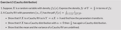 Solved 1 Suppose X Is A Random Variable With Density Fxx