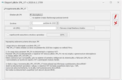 OPT Pliki JPK V przygotowanie dokumentów i generacja pliku Baza Wiedzy programu