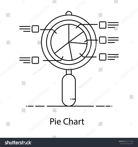 Magnifier Pie Chart Data Analysis Stock Vector Royalty Free 1837712989 Shutterstock