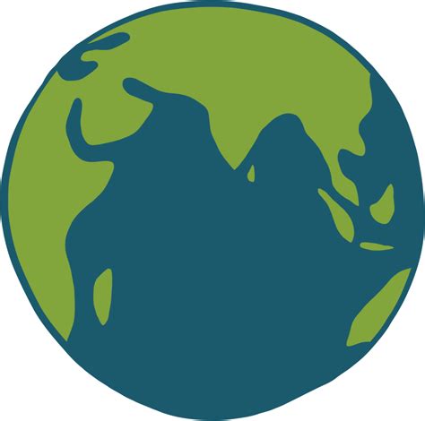 Earth Doodle Freehand Drawing PNG