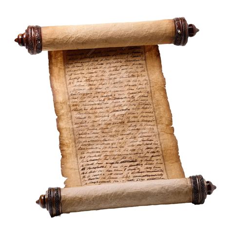 Old Scroll With Writing Premium Ai Generated Psd