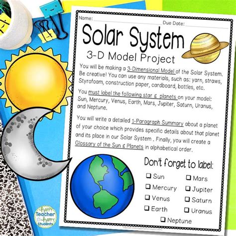 Solar System Project 3 D Model Of The Planets Project Solar System 3d