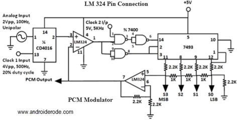 Pulse Code Modulation Demodulation Circuit Diagram