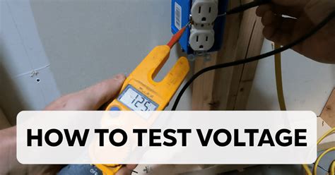 How To Test Voltage Electrician U