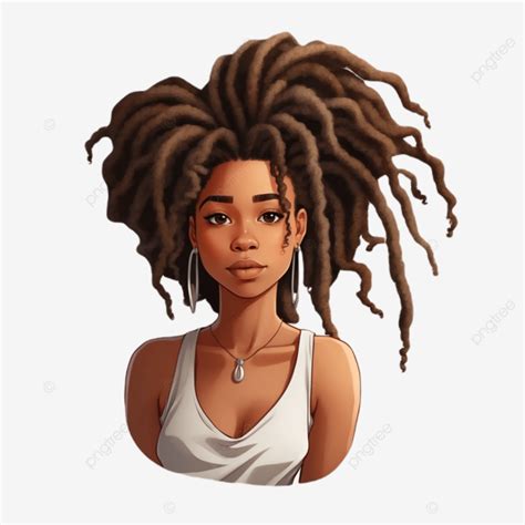 Isolated Vector Portrait Beautiful Adult Diverse Female Posing