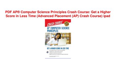 Ppt Pdf Ap® Computer Science Principles Crash Course Get A Higher