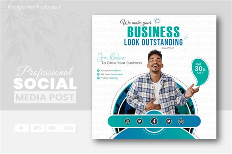 Creative Modern Business Social Media Po Graphic By Tinmograph
