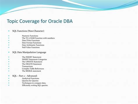 Oracle Sql Demo Ppt