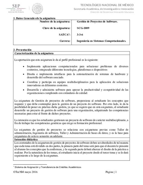 Pdf Gestion De Proyectos De Software