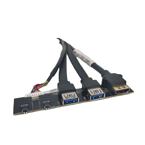 Computer Case Front Panel Audio Port Mic Earphone Dual Usb 3 0