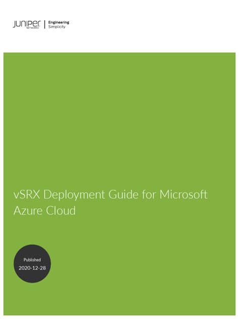vsrx deployment guide for microsoft azure cloud published pdf