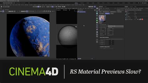 speedup redshift c4d material previews youtube