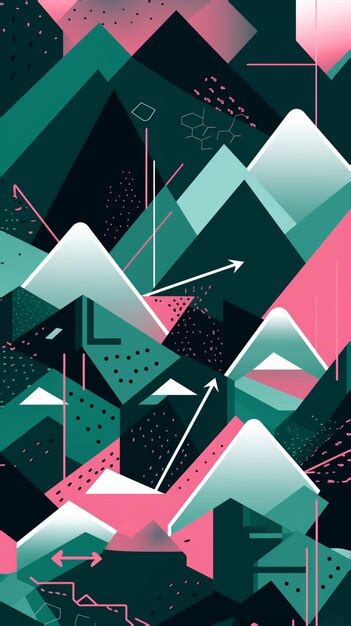 Premium Ai Image Abstract Geometric Design With Geometric Shapes And Lines Generative Ai