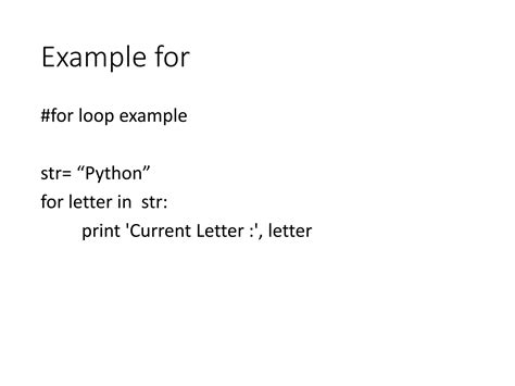 Programming In Python Ppt