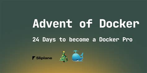 Advent Of Docker Day 1 Dev Community