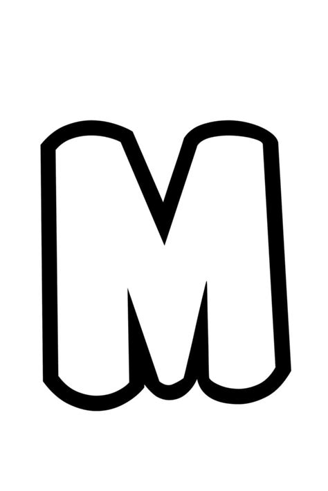 Printable Bubble Letter M Freebie Finding Mom