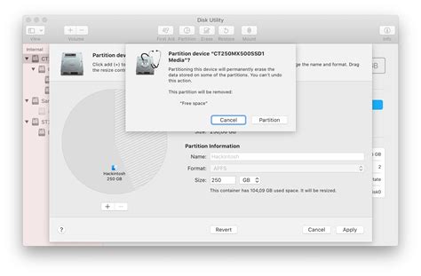 Disk Utility Cannot Resize APFS Container Even Though There Is A Free Space Directly After It