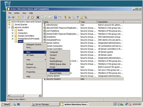 Windows 2008 Server Lesson 4 Creating Users And Using Dsquery