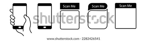 Set Qr Code Frames Scan Me Stock Illustration 2282426541 Shutterstock