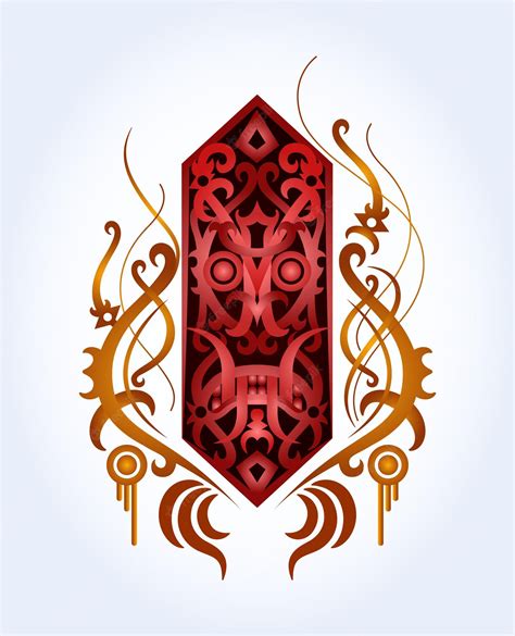 Premium Vector Ethnic Borneo Tribal Vector Pattern Vector Illustration