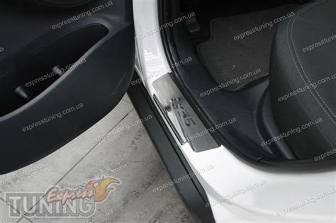 Накладки на пороги Хендай ix35 (защитные накладки Hyundai ix35 ...