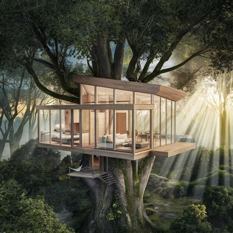 Tiny House Treehouse Blend Images Free Download On Freepik