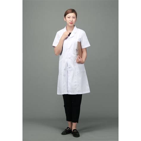 高端款实验服白大褂 薄短袖 女 L 可定制实验服防护用品实验耗材南京森贝伽生物科技有限公司