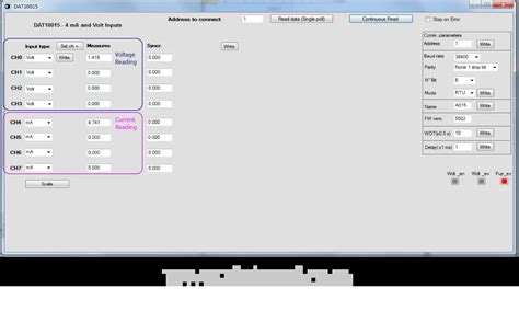 Channel Current And Voltage To Modbus RTU DAT