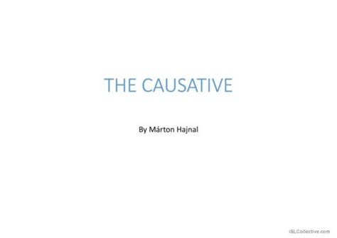 7 Causative Grammar Guide Grammar Practice English Es…