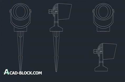 Cad Flood Lights Dwg Free Cad Blocks 2d Free Dwg