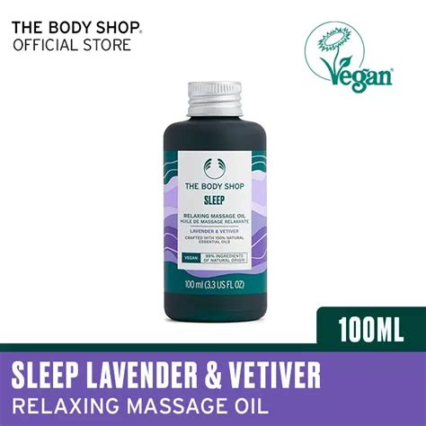 Jual The Body Shop Sleep Relaxing Massage Oil 100ml Lavender