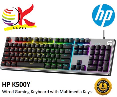 HP K F K Y MEMBRANE USB WIRED GAMING KEYBOARD WITH LED BACKLIGHT SHORTCUT FN KEYS AND