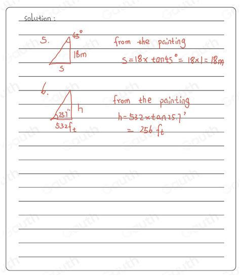 Solved A Calculator B Clinometer C Protractot 5 The Angle Of