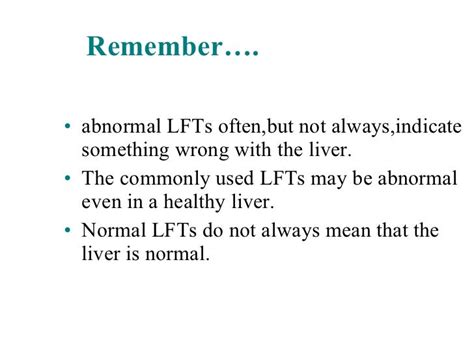 Abnormal Lfts