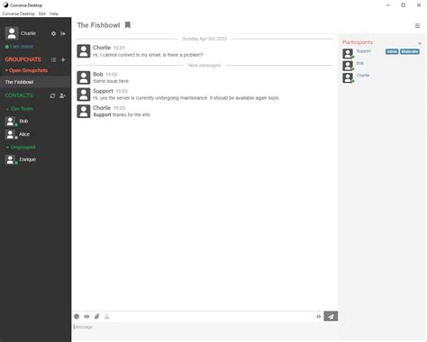 Github Conversejs Converse Desktop Electron Based Desktop Client For
