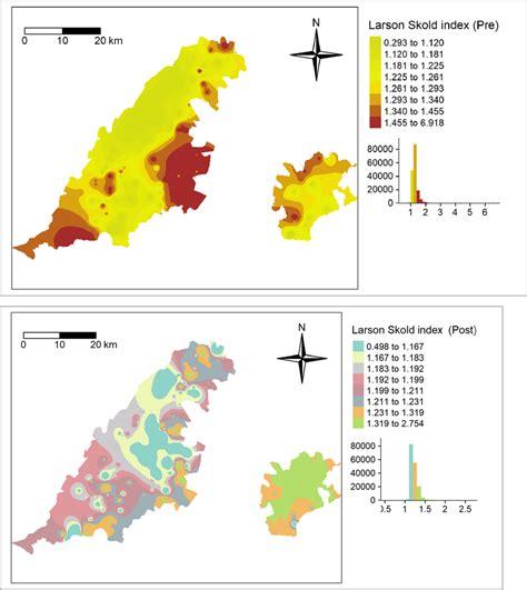 Spatial Distribution Pattern Of Larson Skold Index Lsi Of Download Scientific Diagram