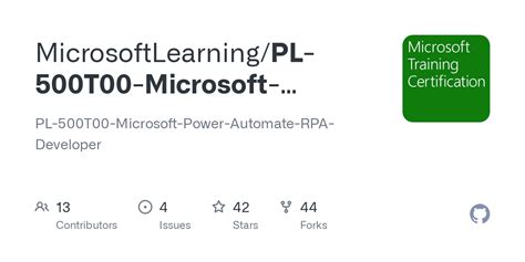 Github Microsoftlearning Pl 500t00 Microsoft Power Automate Rpa Developer Pl 500t00 Microsoft